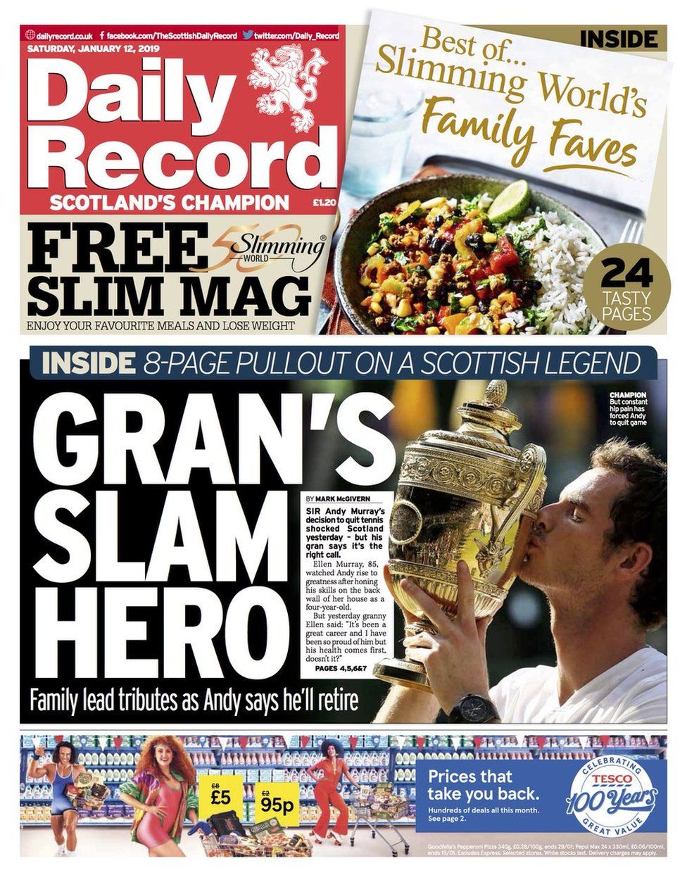 Scotland's papers: Scotland salutes 'greatest hero' Andy Murray - BBC News