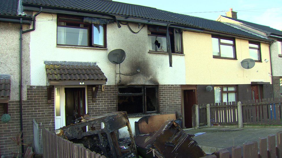 Larne arson attack causes 'considerable damage' - BBC News