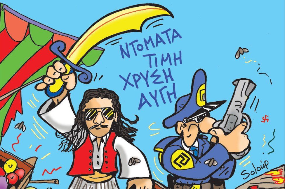 Greek artists fight race violence with a digital map - BBC News