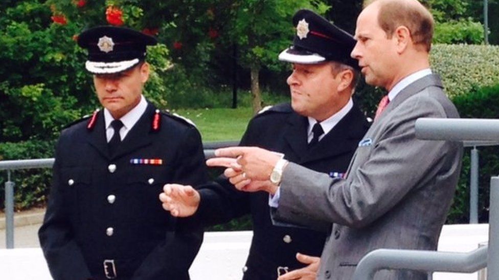 Prince Edward opens new Royal Berkshire Fire and Rescue Service HQ ...