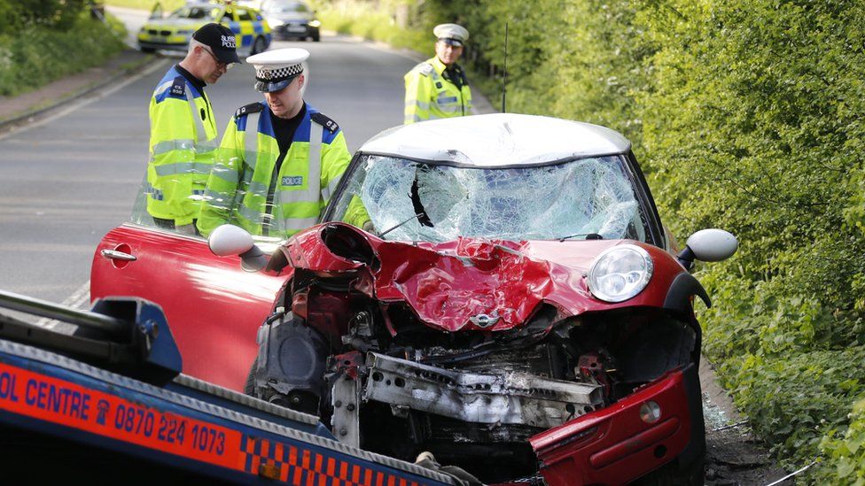 Motorcyclist dies in Lyminster Mini crash - BBC News