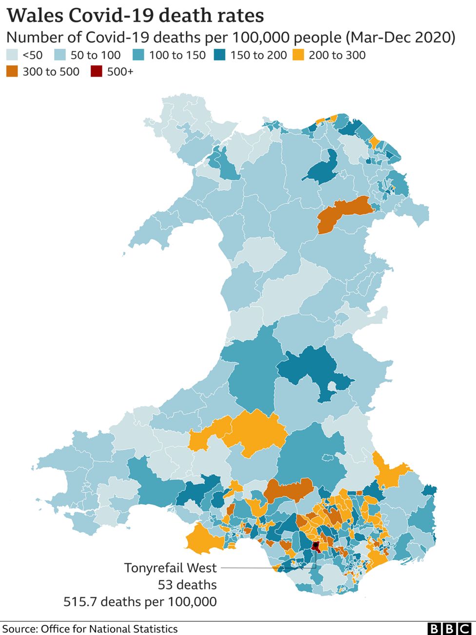 Covid set to be leading cause of death in Wales in 2020 - BBC News