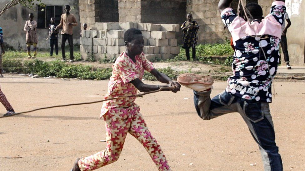 Nigeria's Egungun festival: Colour, culture and community - BBC News