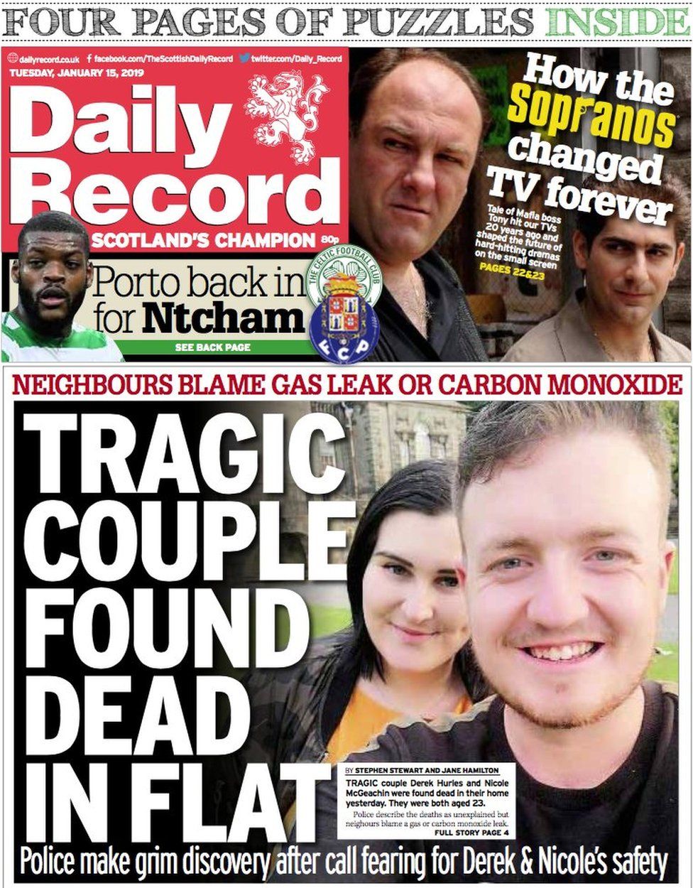 Scotland's front pages: Brexit vote and first ministers' spat - BBC News