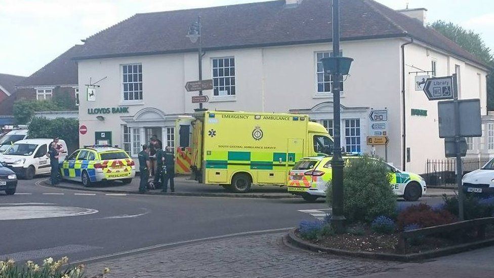 Liphook Lloyds Bank robbery: Gun-wielding raider jailed - BBC News