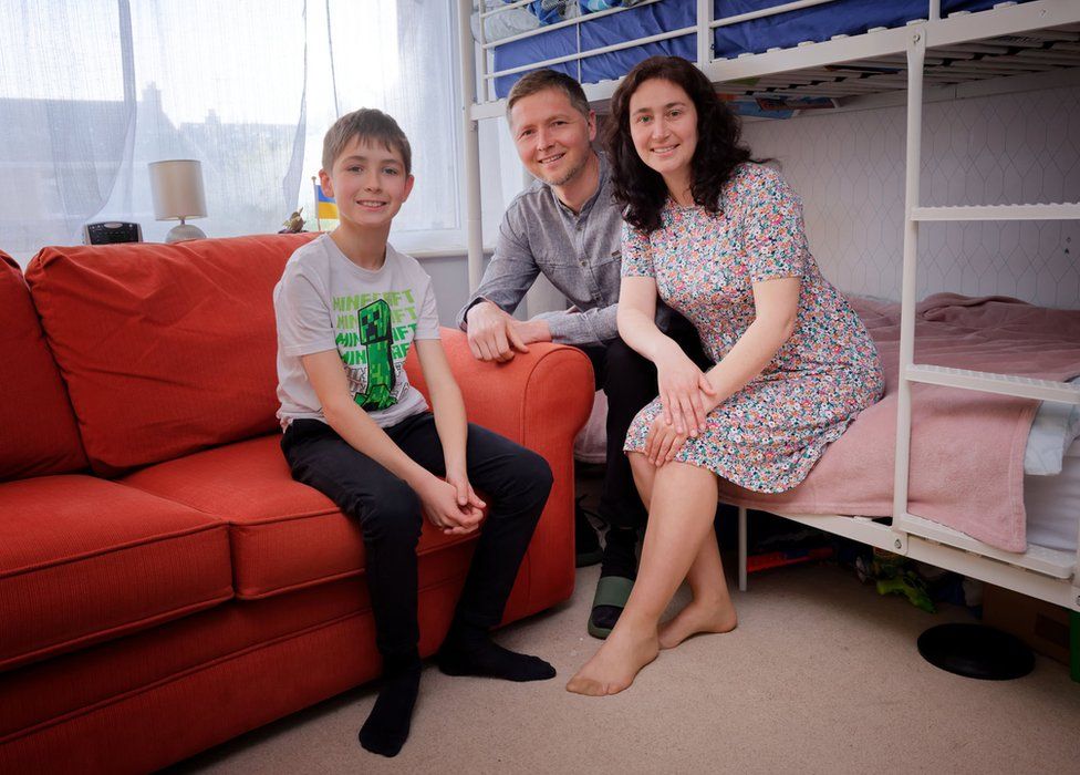 The Ukrainian family united in Colchester after nearly a year apart ...