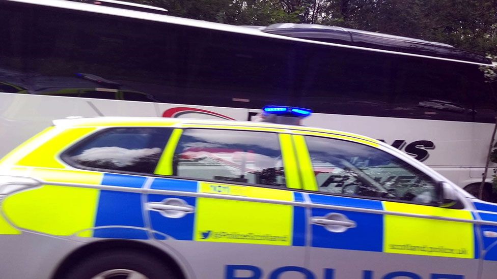 Coach and car in crash on A82 in Glen Coe - BBC News