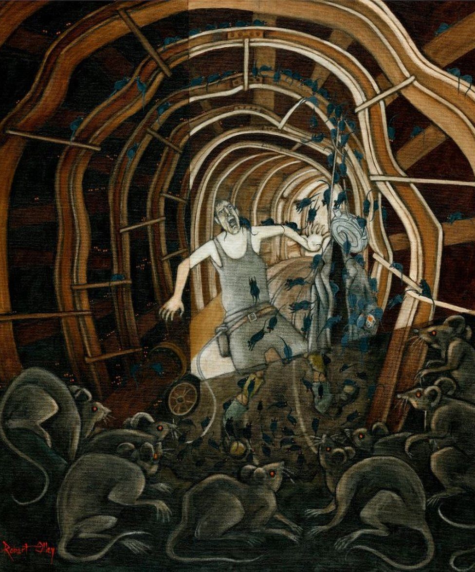 Gallery marks miner artist Bob Olley's 80th birthday - BBC News