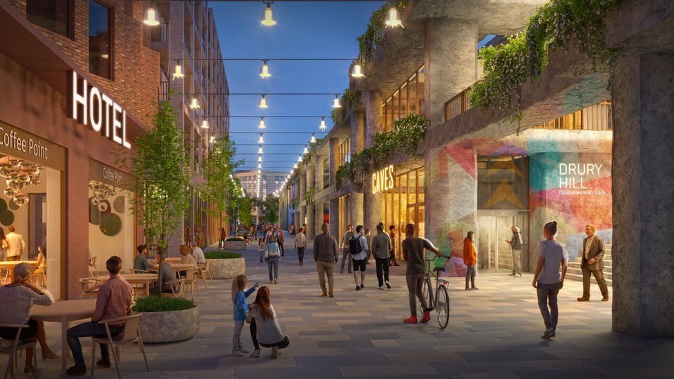 New vision for Nottingham's Broad Marsh area shared by council - BBC News