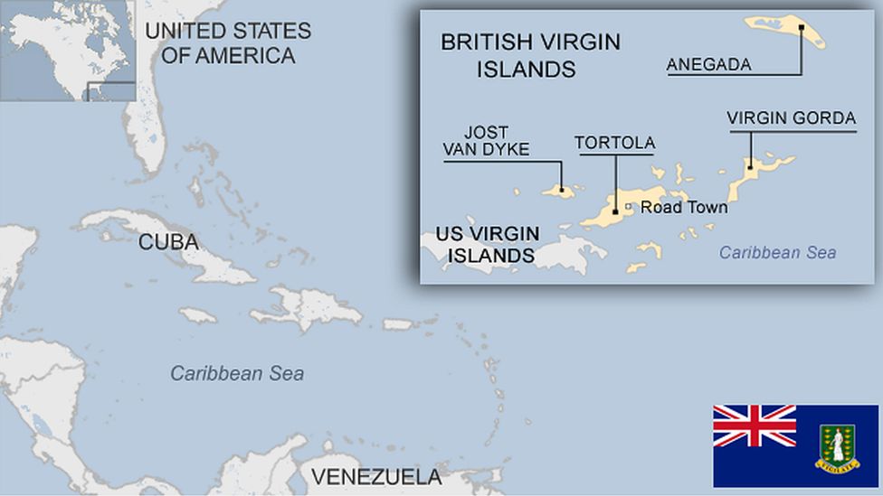 Tortola Map Tortola Map