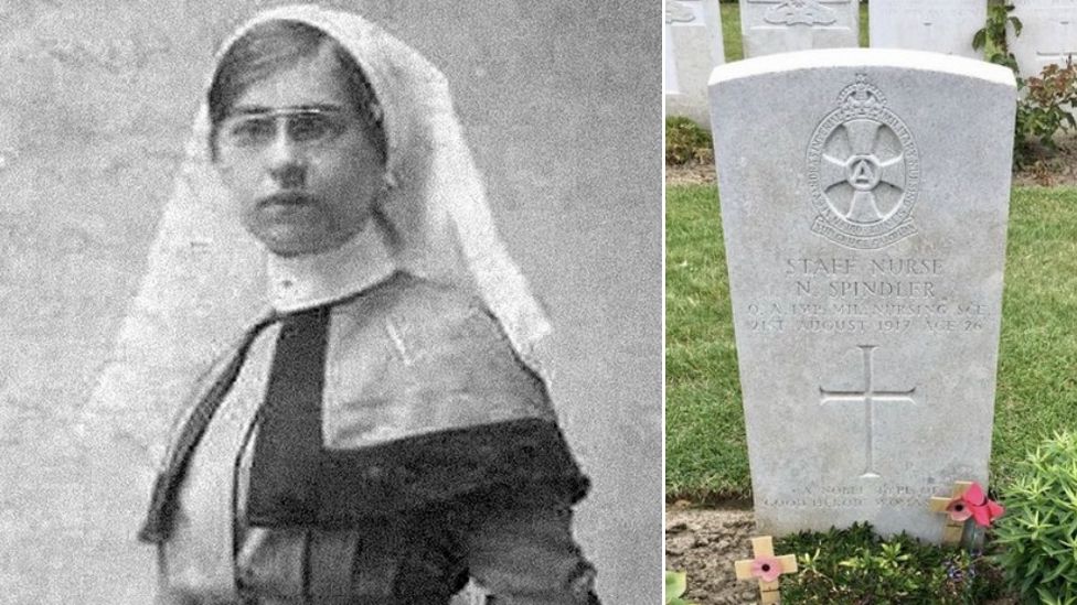 Nellie Spindler: WW1 nurse death centenary marked in Leeds - BBC News