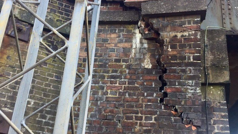 Bridge crash causes Staffordshire rail disruption - BBC News