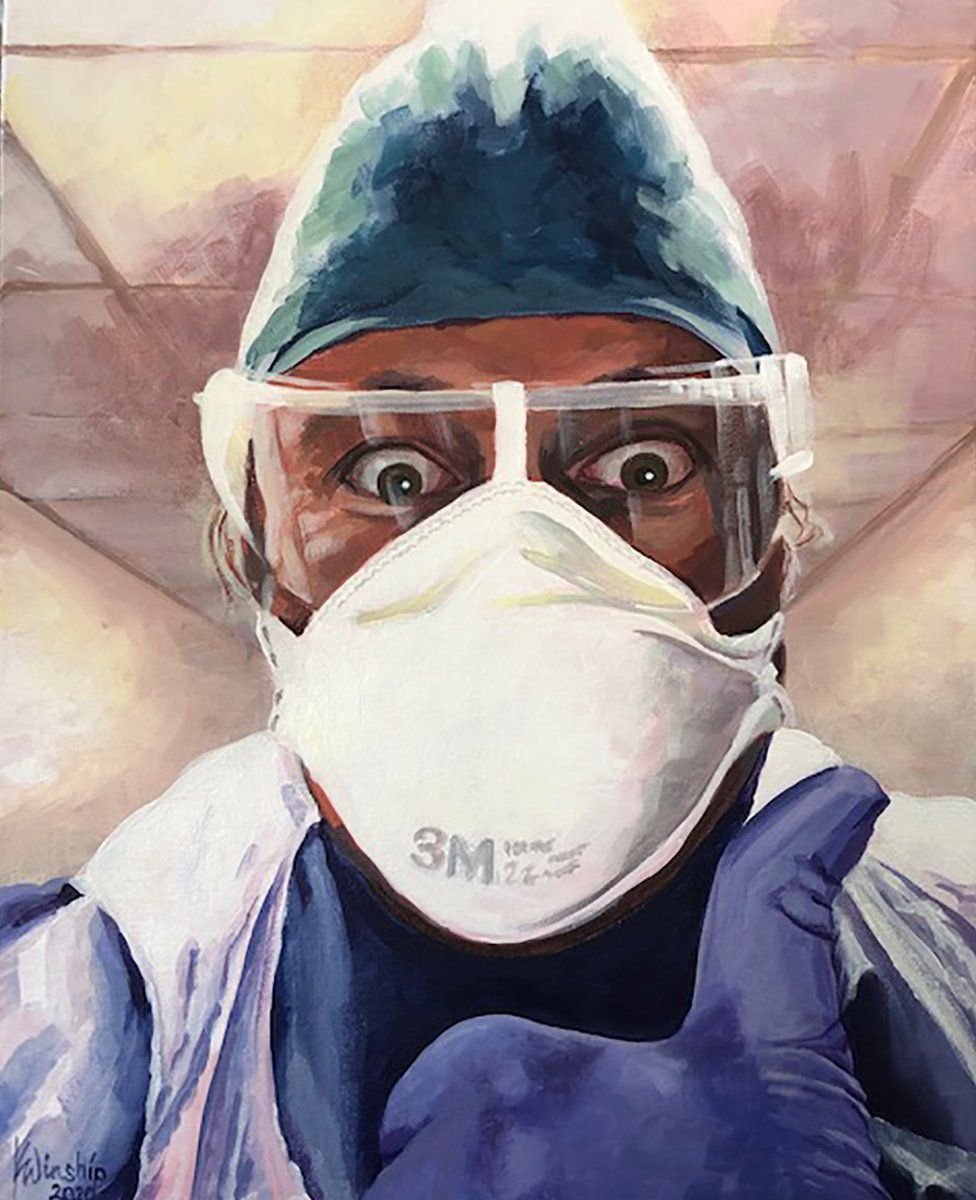 Coronavirus: Portraits of NHS frontline 'heroes' - BBC News