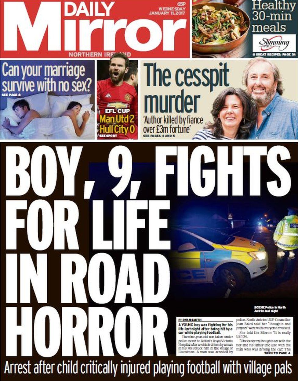 Newspaper headlines: Impact of political crisis at Stormont - BBC News