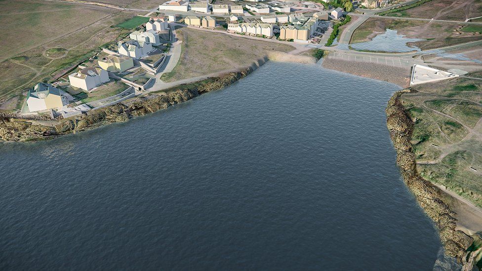 The Cornish town with climate change on its doorstep - BBC News