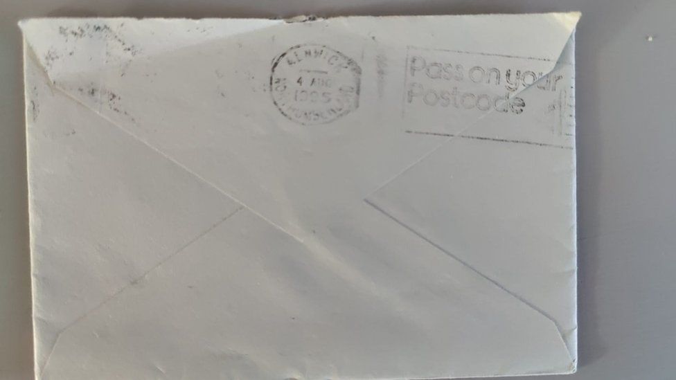 Letter from Somerset arrives in Northumberland almost 30 years later ...