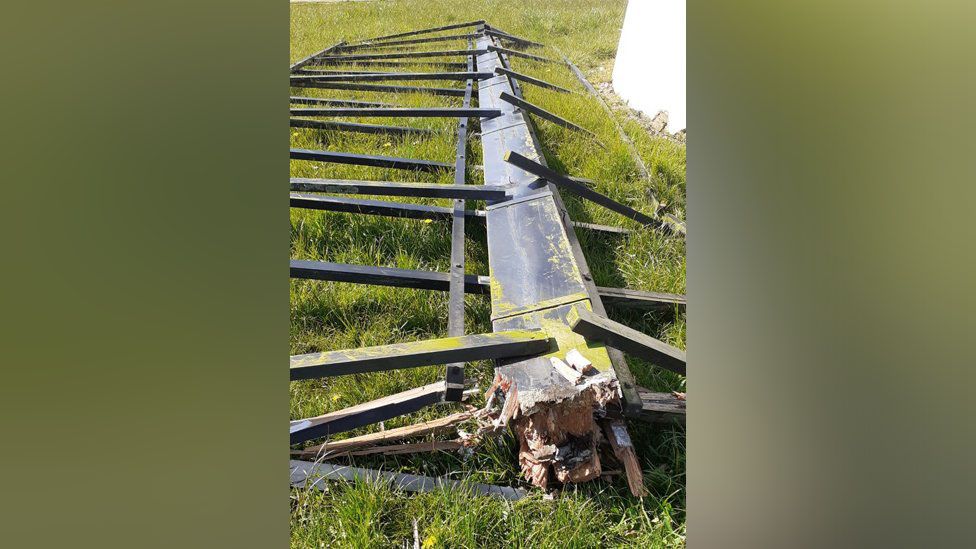 Sail falls off Blackpool's Grade II listed Little Marton Windmill - BBC ...