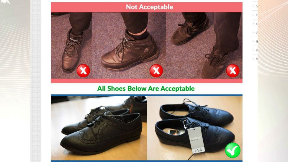 Head teacher offers to put right 'wrong uniforms' - BBC News