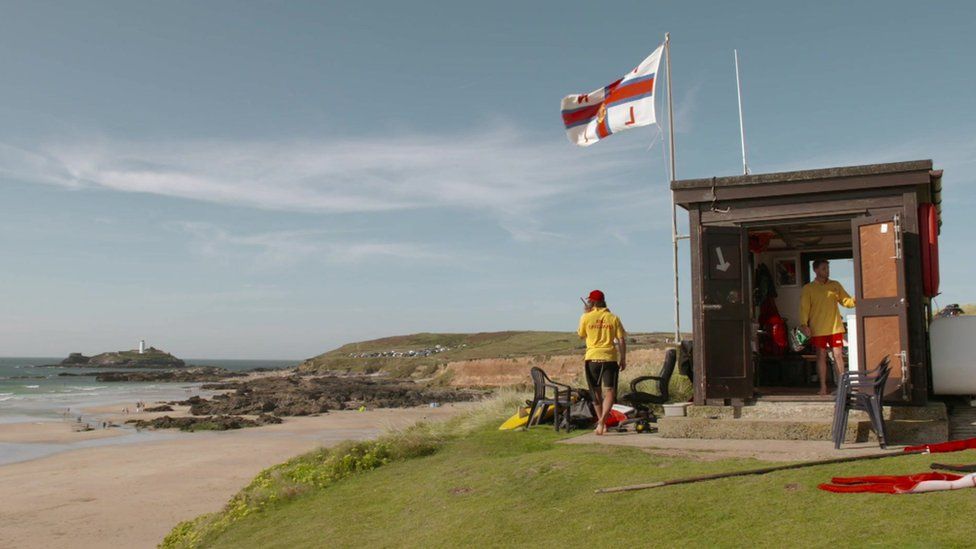 Rescued woman grateful for RNLI safety advice film - BBC News