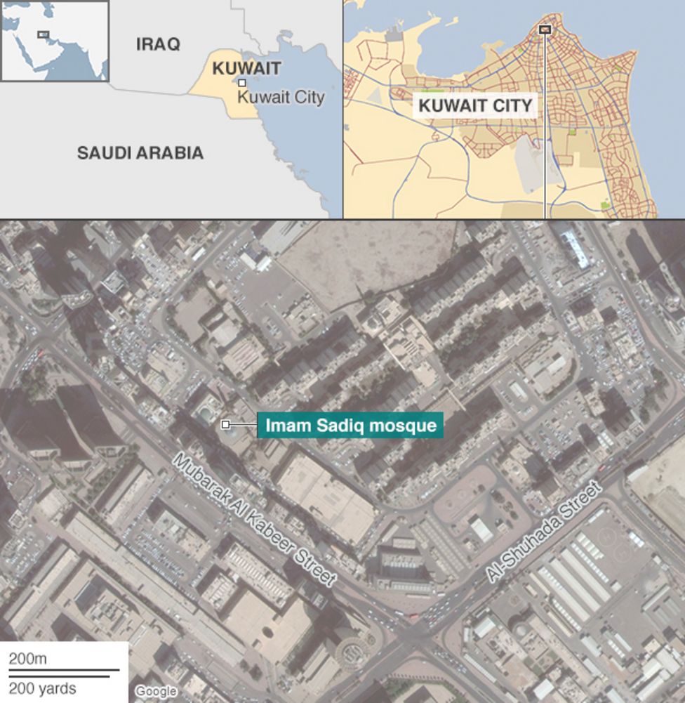 Kuwait Shia mosque blast death toll 'rises to 27' - BBC News