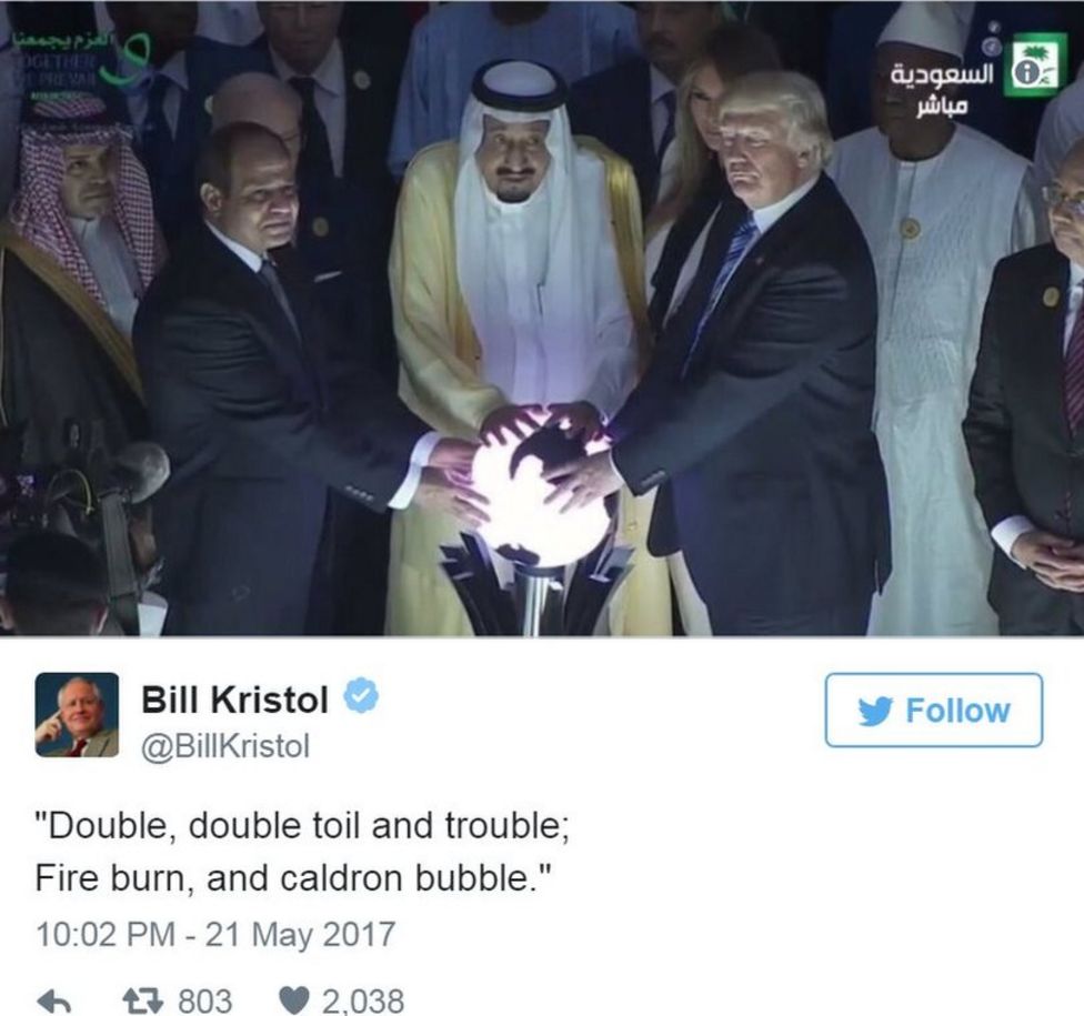 'Fire burn and cauldron bubble': Trump and the glowing orb - BBC News