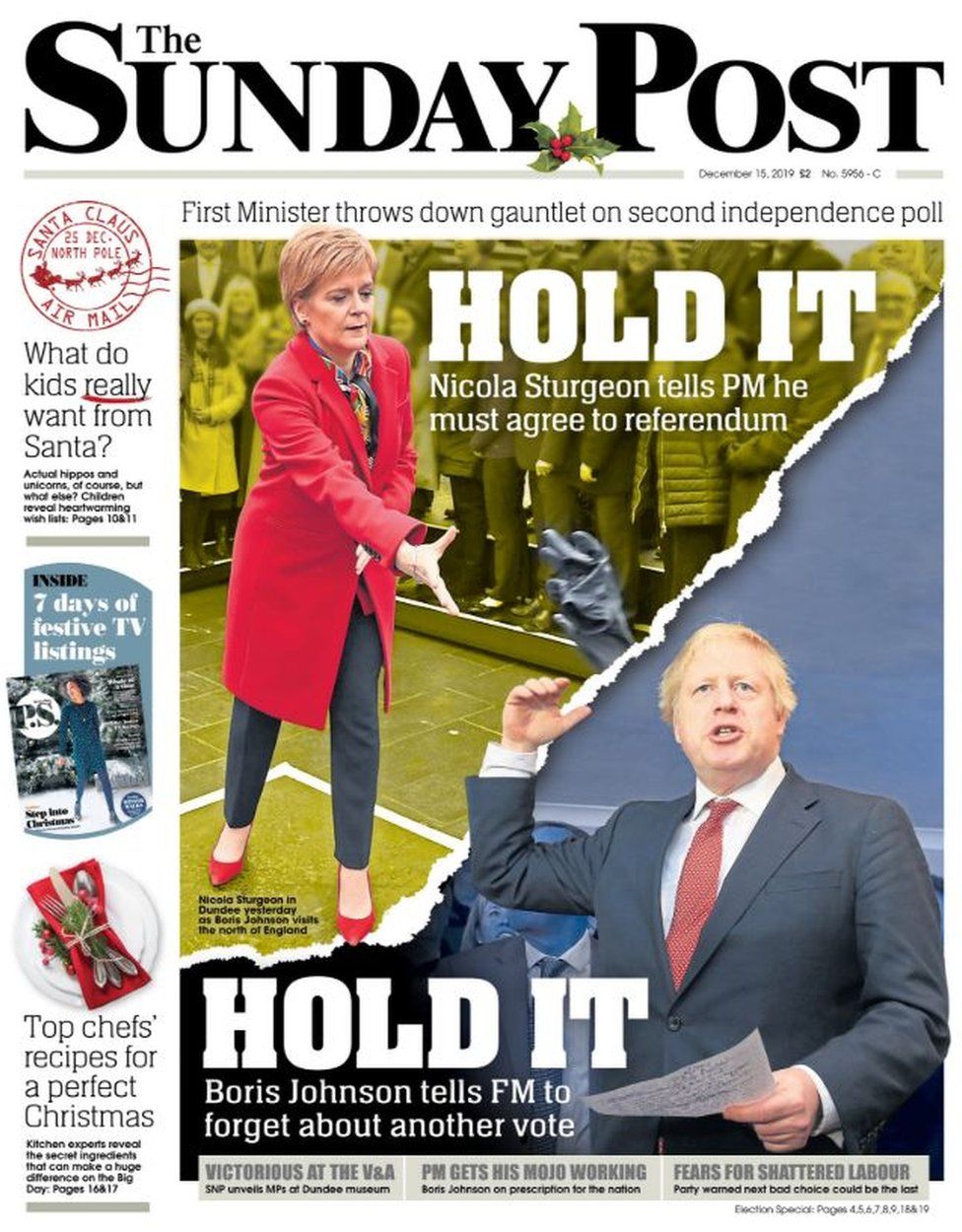 Scotland's papers: 'Stop lying' and Boris to 'love bomb' Scotland - BBC ...