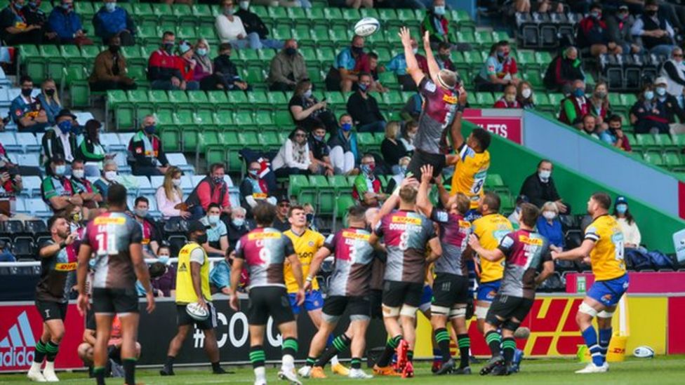 Premiership: Harlequins 27-41 Bath - 2,700 watch at The Stoop in crowd ...