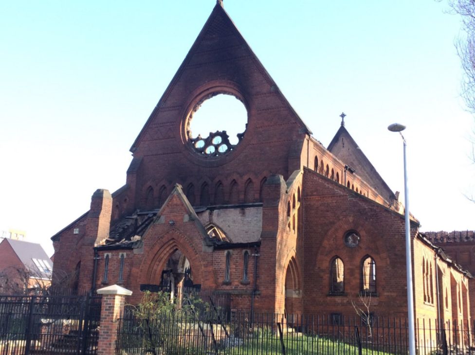 Blaze that gutted church in Lower Broughton 'suspicious' - BBC News