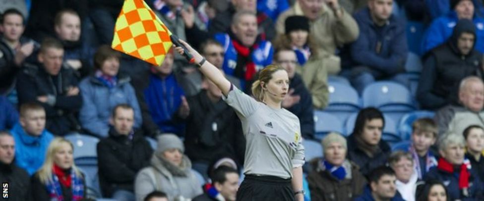 Lorraine Watson becomes first female referee in Scottish men's football ...
