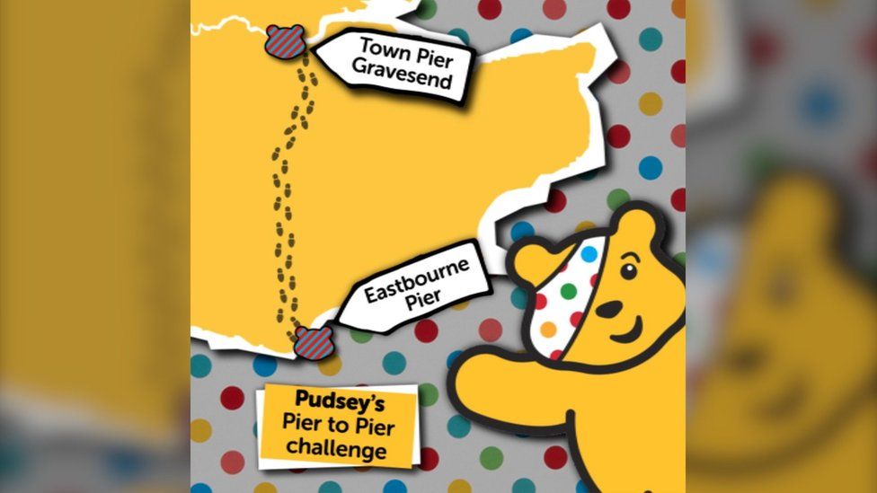 Children in Need: BBC South East pier to pier challenge sets off - BBC News