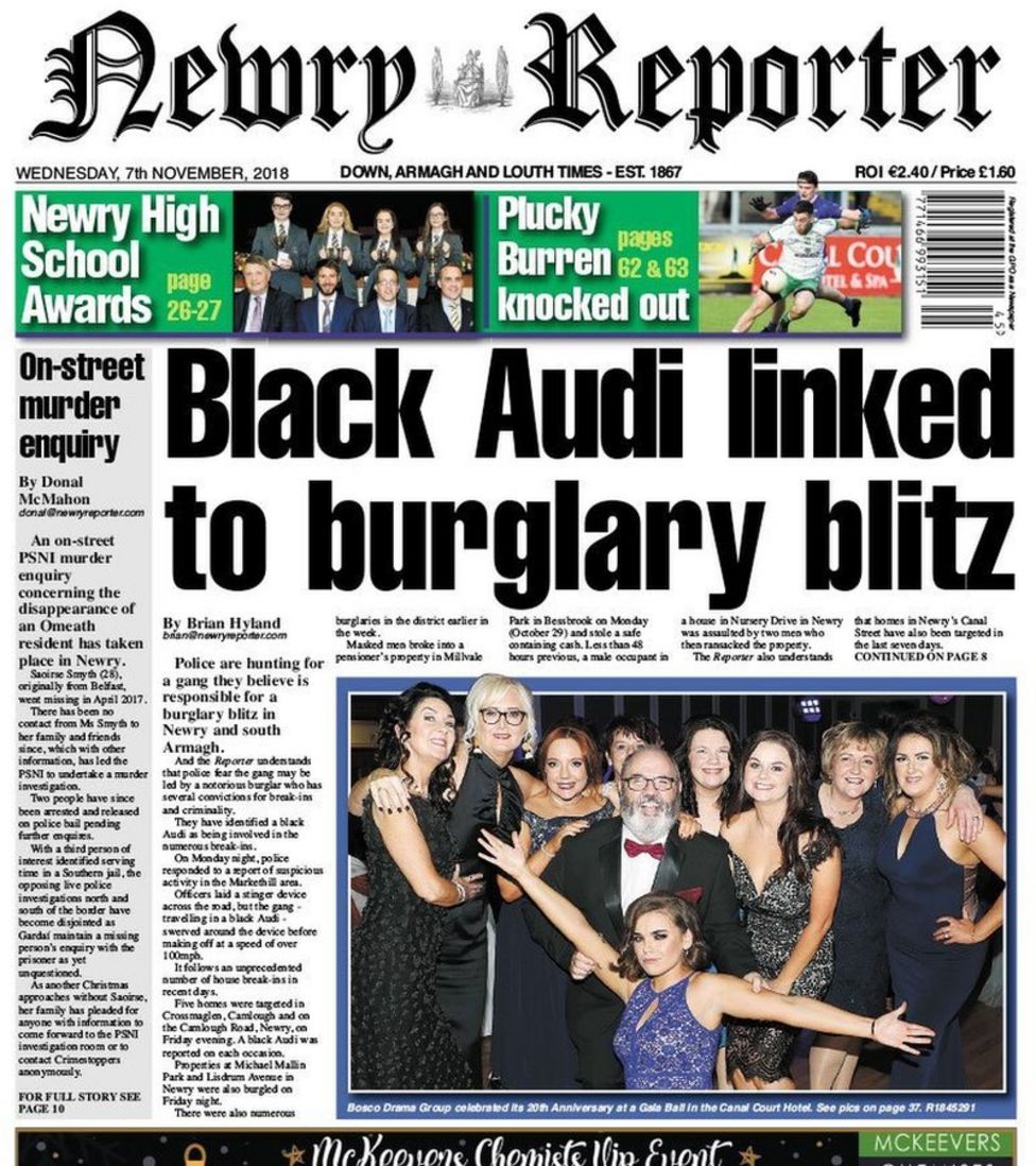 Weekly newspaper review: Gladrags, Santa clash and frog intruders - BBC ...