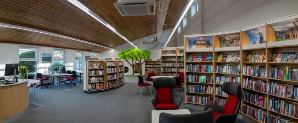 Village library in Chinnor reopens after major refurbishment - BBC News