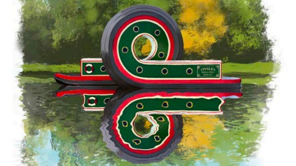 Tinsley Canal: Twisted narrowboat sculpture plan approved - BBC News