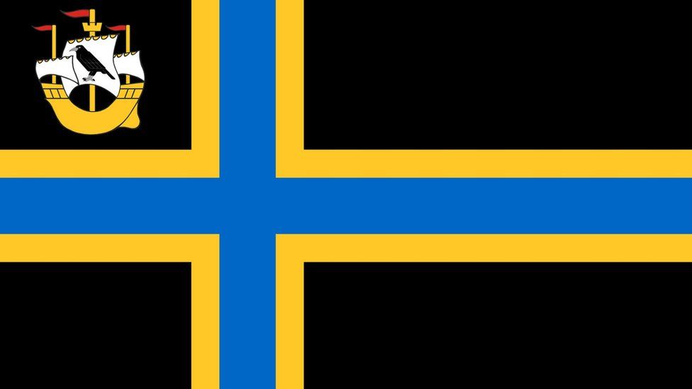 The places in Scotland with their own flags - BBC News