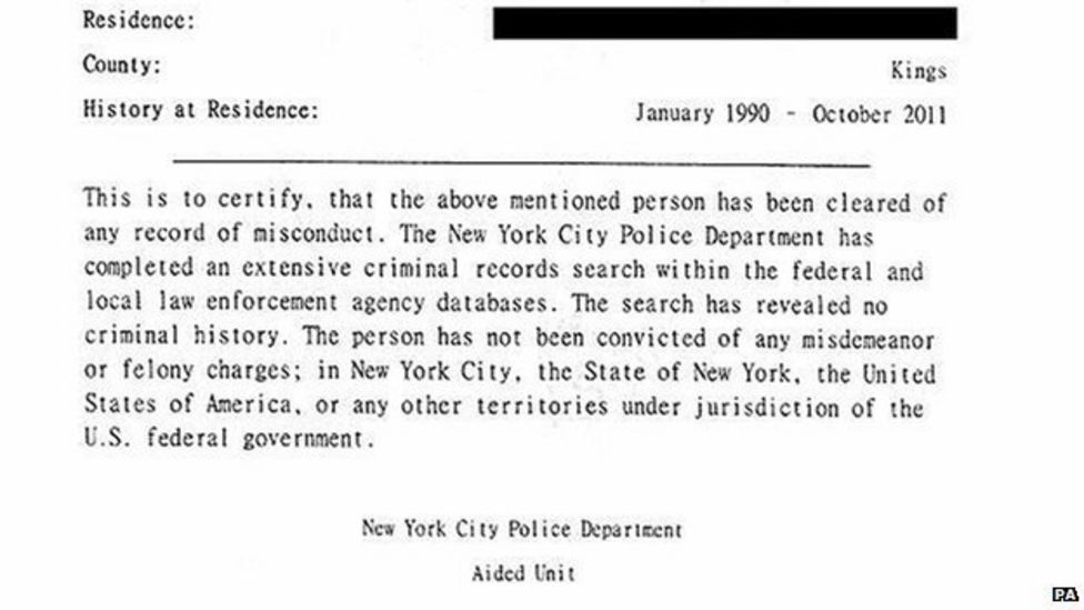 Sandwell would-be taxi driver faked NYPD letter - BBC News