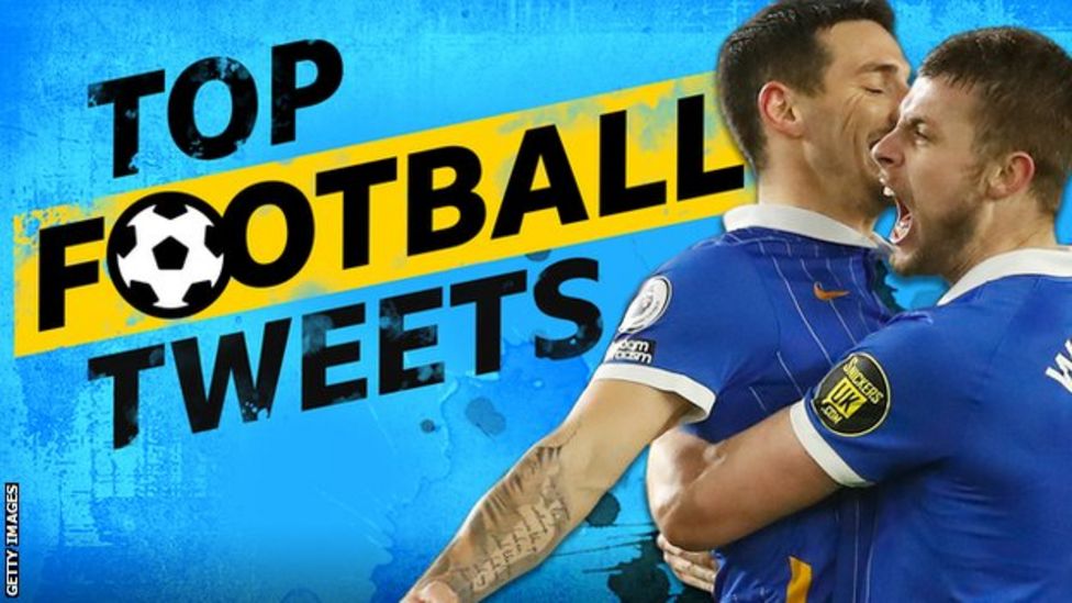 Top Football Tweets: Brighton finally win at home - BBC Sport