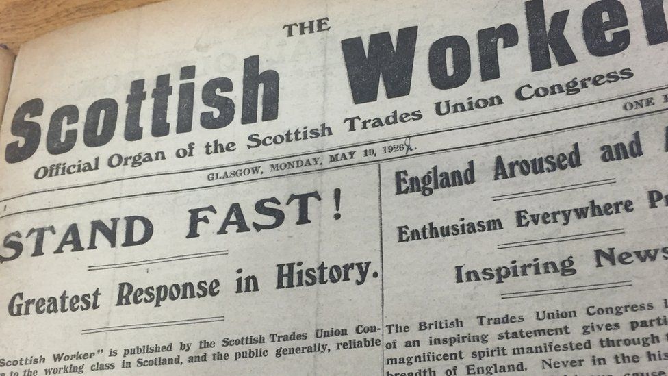 Fife photographs throw light on General Strike anniversary - BBC News