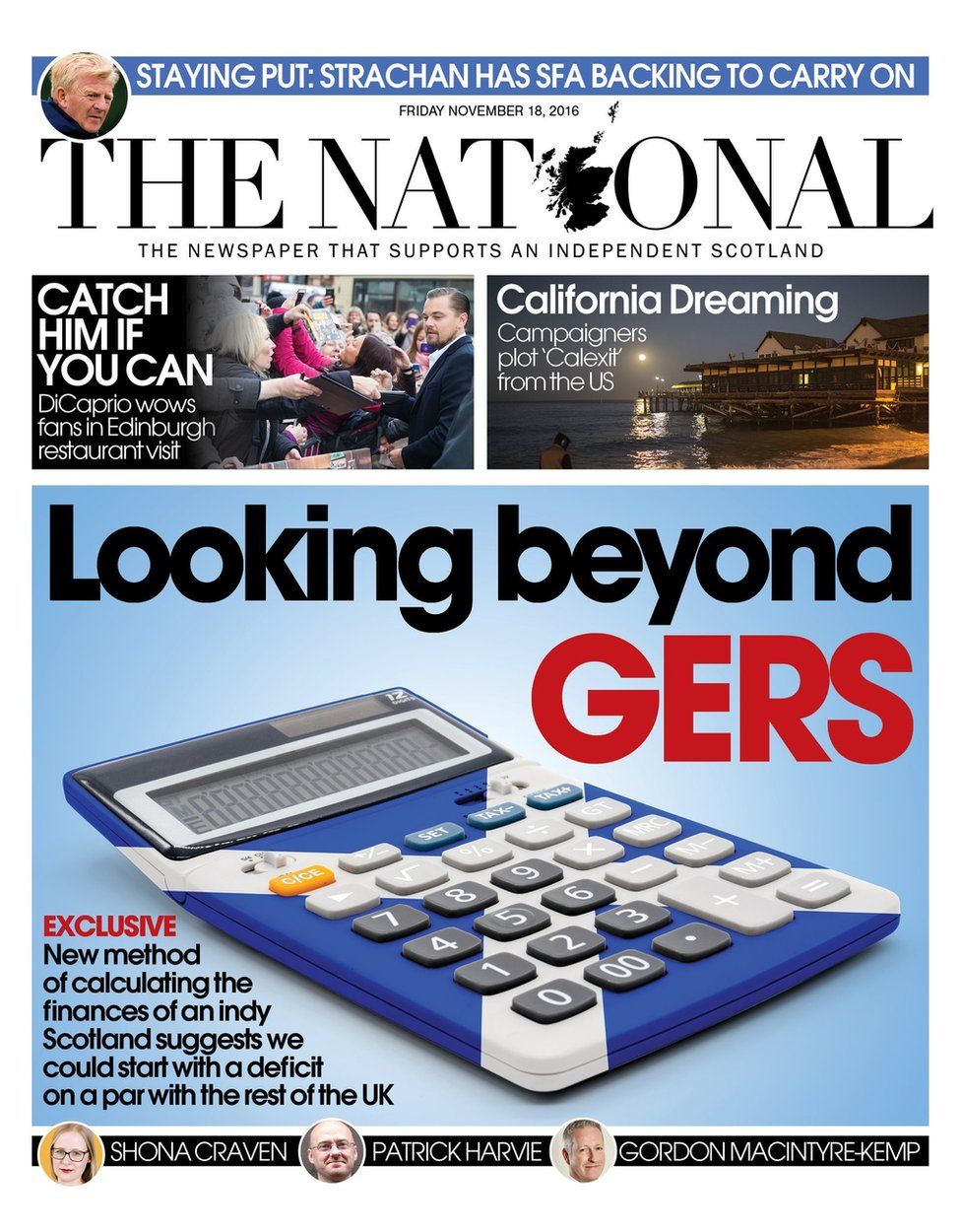 Scotland's papers: Funeral brawl and 'frozen girl' - BBC News