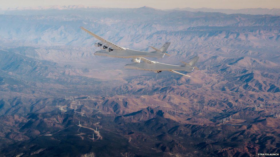 Stratolaunch Roc: World's largest plane completes record-breaking test ...