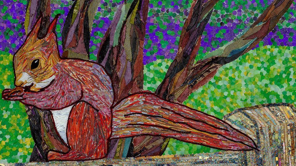 The red squirrels made entirely out of recycling - BBC Newsround