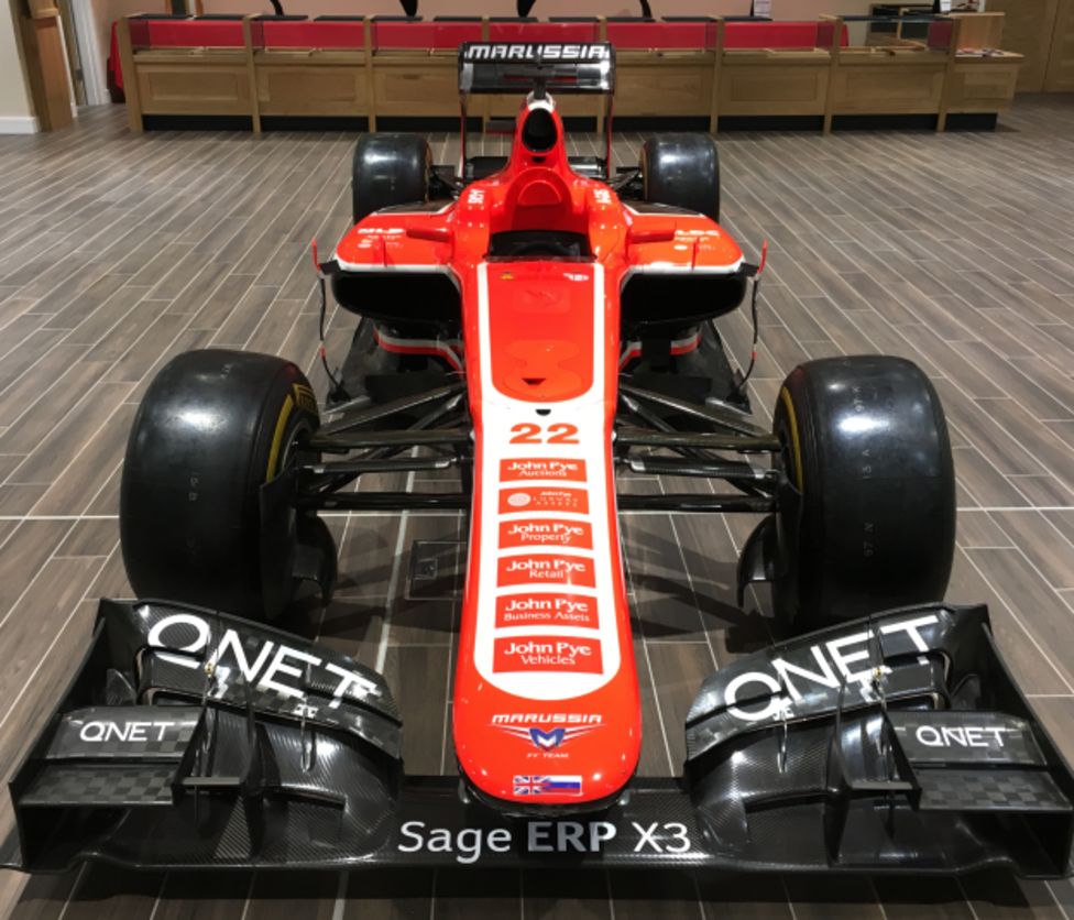 Marussia Formula 1 vehicles available at auction - BBC Sport