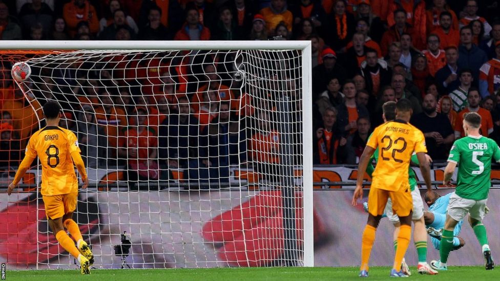Netherlands 1-0 Republic of Ireland: Hosts win to qualify for Euro 2024 ...