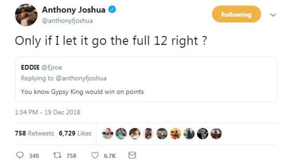Anthony Joshua: What we learned from the heavyweight champion's Twitter ...