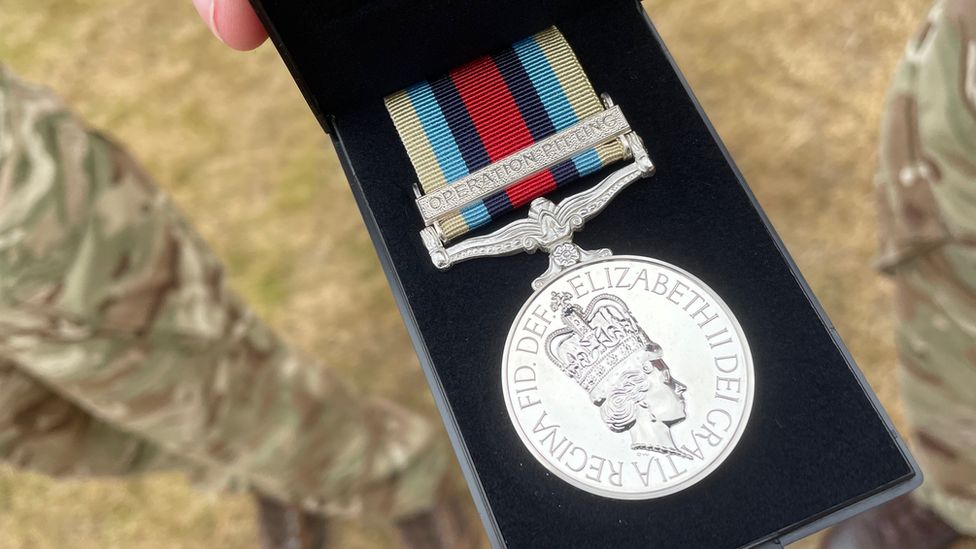 Colchester army medics get medals after Afghanistan evacuation - BBC News