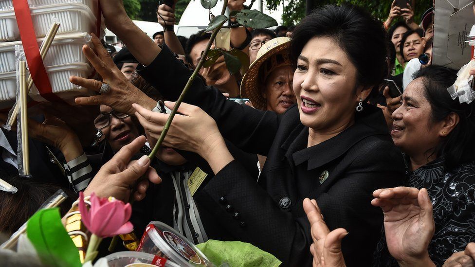 Yingluck trial: Thai ex-PM sentenced to five years in jail - BBC News