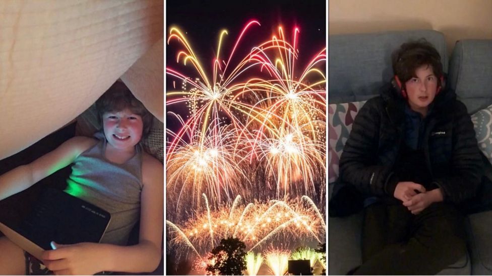 Firefighters and police attacked by fireworks - BBC News