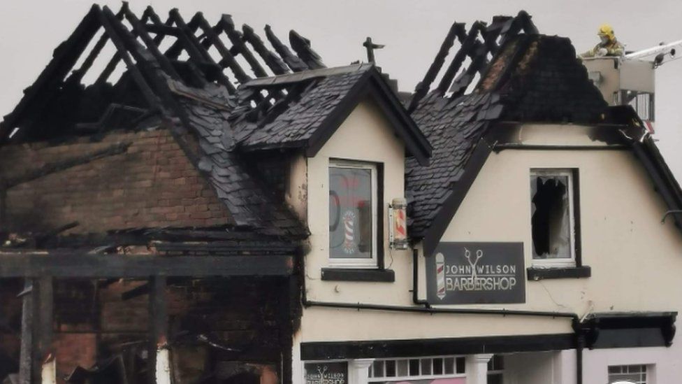 Fort William business premises damaged by fire - BBC News