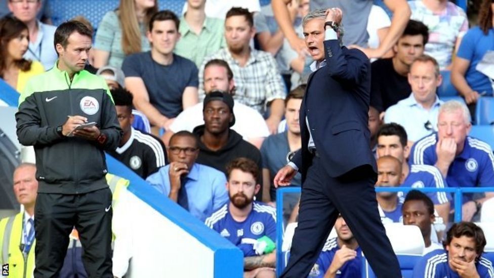 Jose Mourinho angry at Chelsea medical staff after Swansea draw - BBC Sport