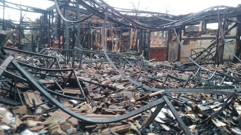 Arson arrest after fire at Wiltshire primary school - BBC News