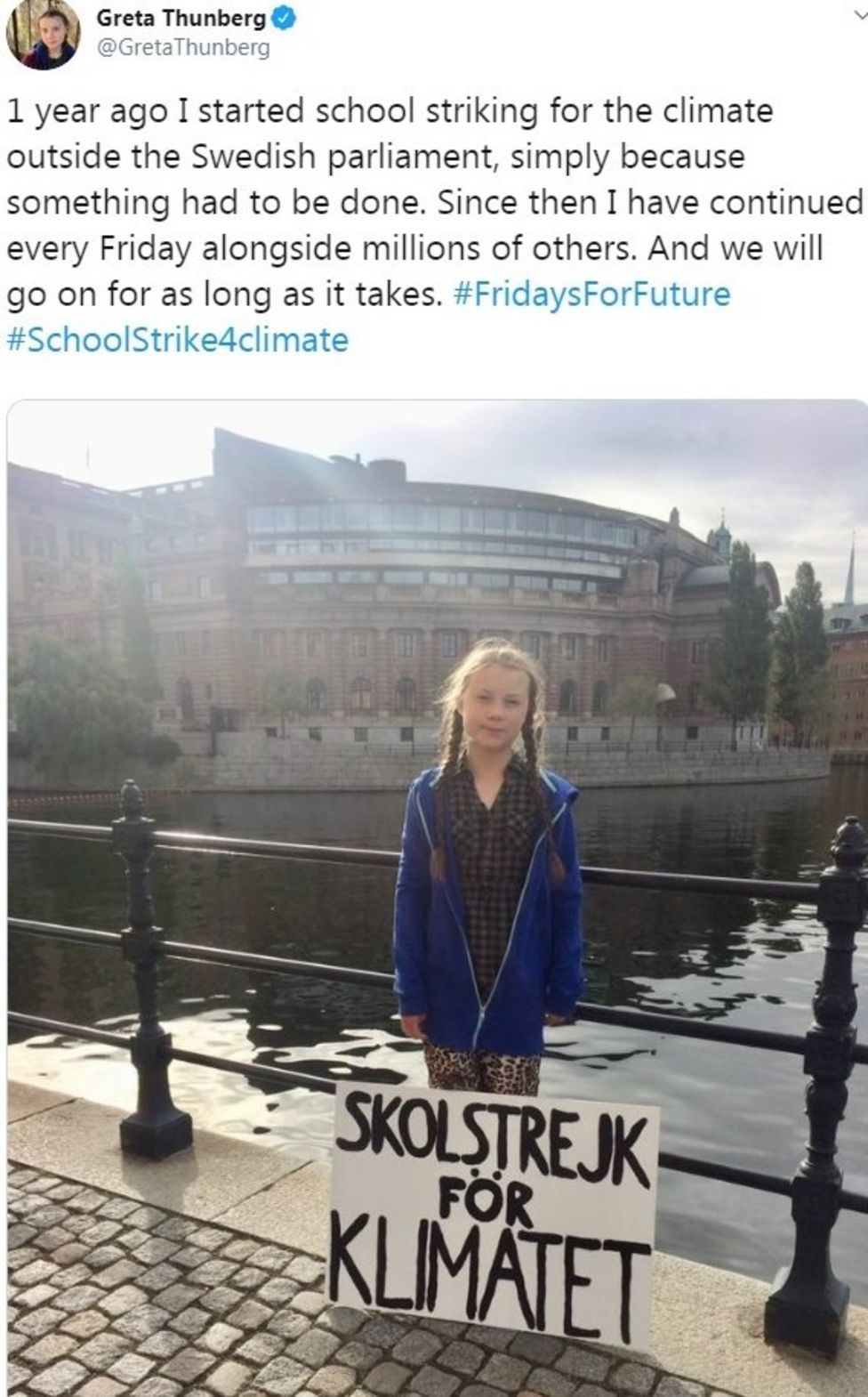 Climate change: Greta Thunberg school strikes began a year ago - BBC ...